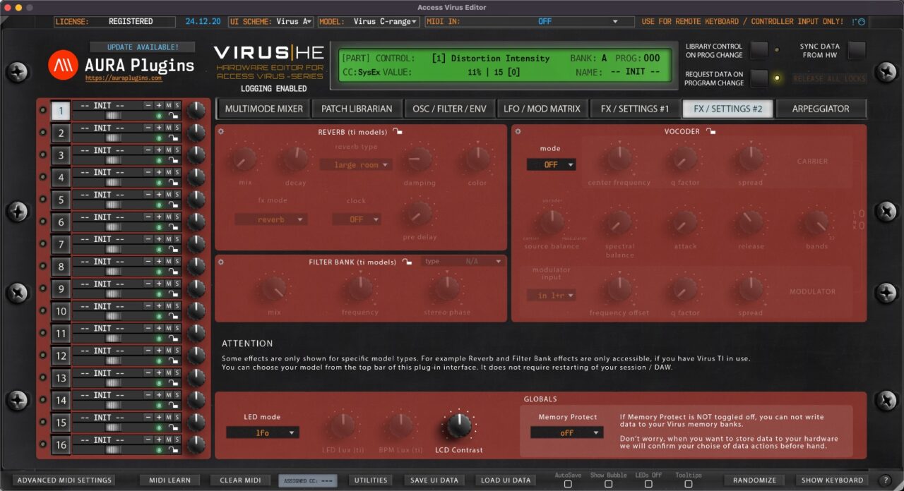 Access Virus Editor and Librarian - AURA Plugins