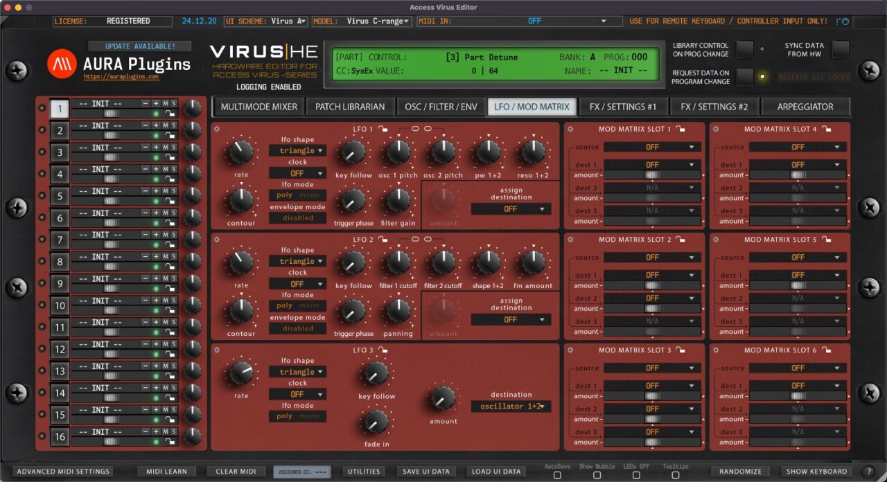 Access Virus Editor and Librarian - AURA Plugins