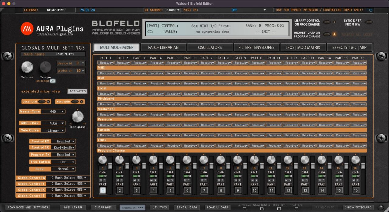 Waldorf Blofeld Editor and Librarian - AURA Plugins
