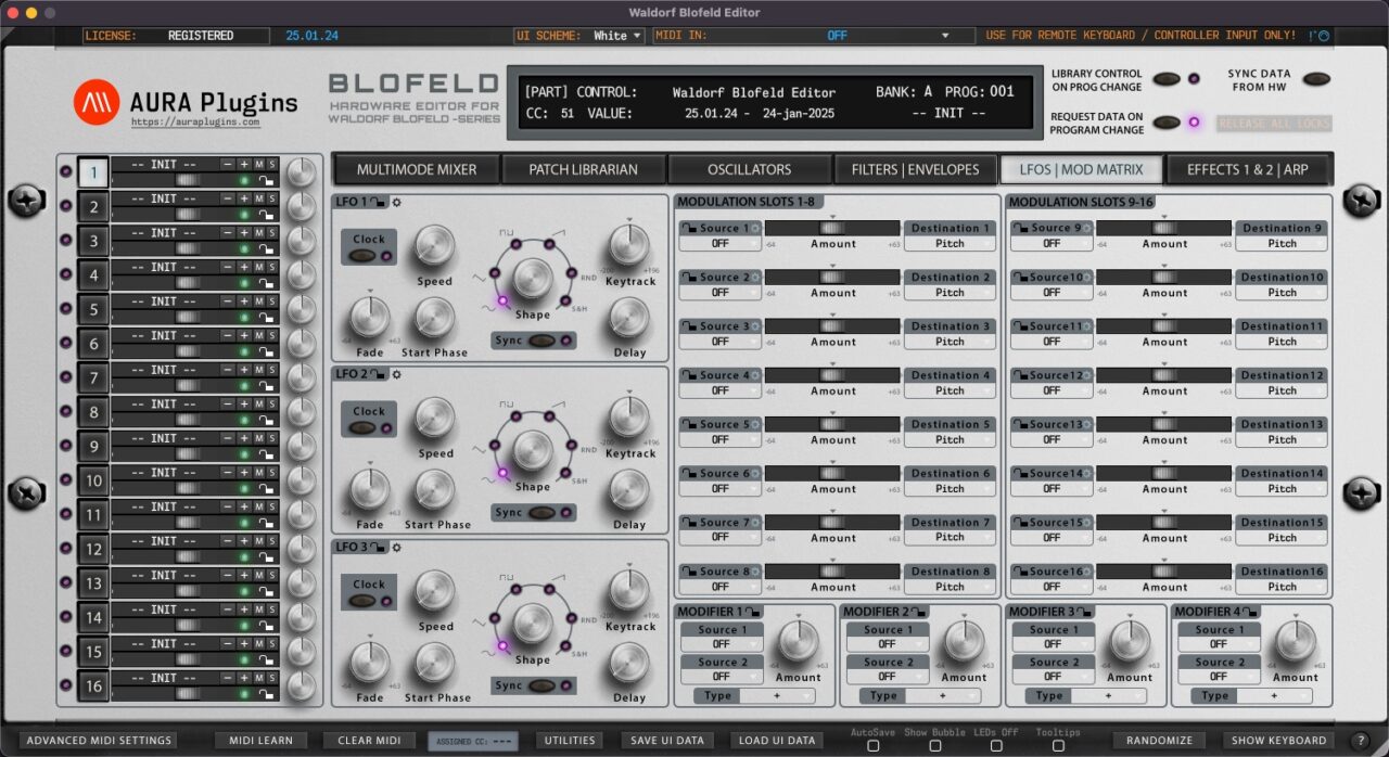 Waldorf Blofeld Editor and Librarian - AURA Plugins